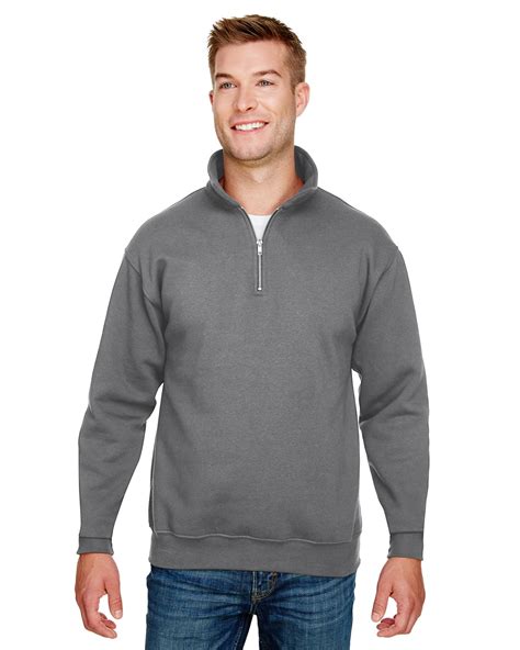 Bayside Unisex 95 Oz 8020 Quarter Zip Pullover Sweatshirt Ba920