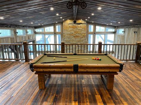 Bespoke Log Pool Tables Handcrafted Billiards For Rustic Homes
