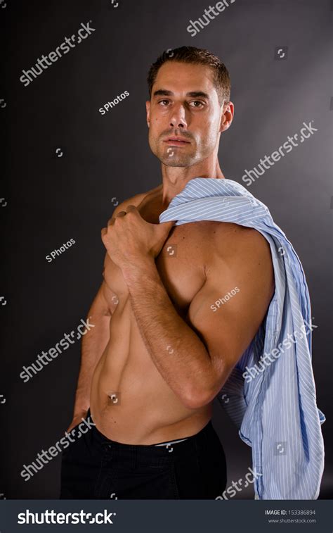 Sexy Man On Dark Background Stock Photo Shutterstock
