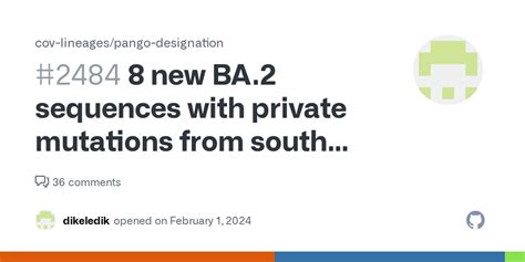 8 New Ba2 Sequences With Private Mutations From South Africa