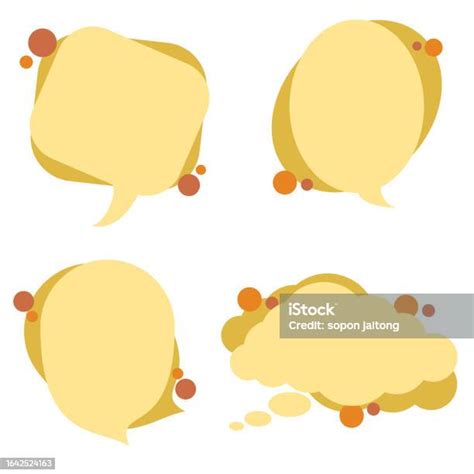 갈색 잎으로 말풍선을 설정하십시오 흰색 배경에 가을과 가을 개념따뜻한 색 채팅 벡터 낙서 메시지 또는 통신 아이콘 만화와 최소한의 메시지 대화에 대한 클라우드 말하기 가을에