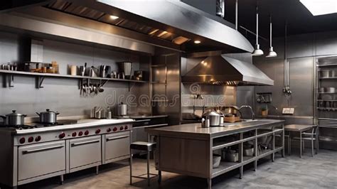 Contemporary Commercial Kitchen Workspaces Equipped With Modern