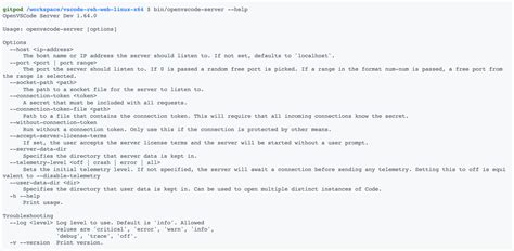 Add —help To Improve Discoverability Of Configuration Options · Issue