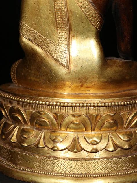 Gilt Bronze Figure Of Medicine Guru Buddha