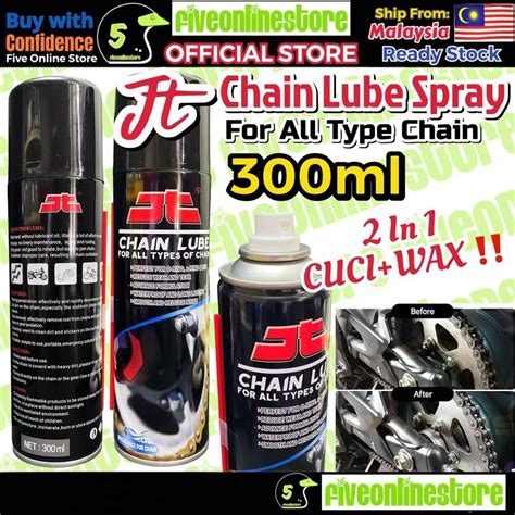 Jt Chain Lube Chain Cleaner Lubricant 300ml For O Ring X Ring Z Ring