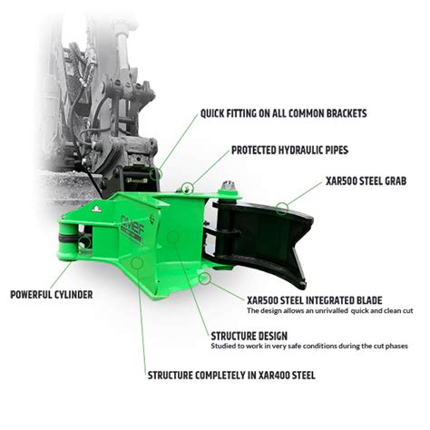 Tree Shear Suitable For Breakdowns For Tractor Cranes Omef Group
