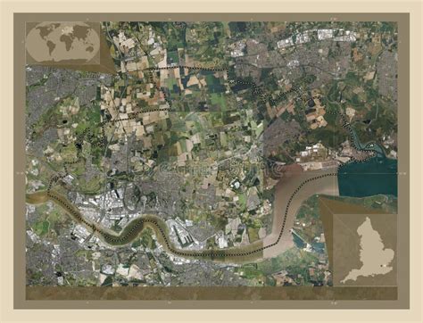 Thurrock England Great Britain High Res Satellite Capital Stock