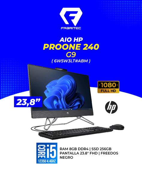 Aio Hp Proone G W W Lt Abm Intel Core I U Ghz Ram Gb Ddr Ssd Gb