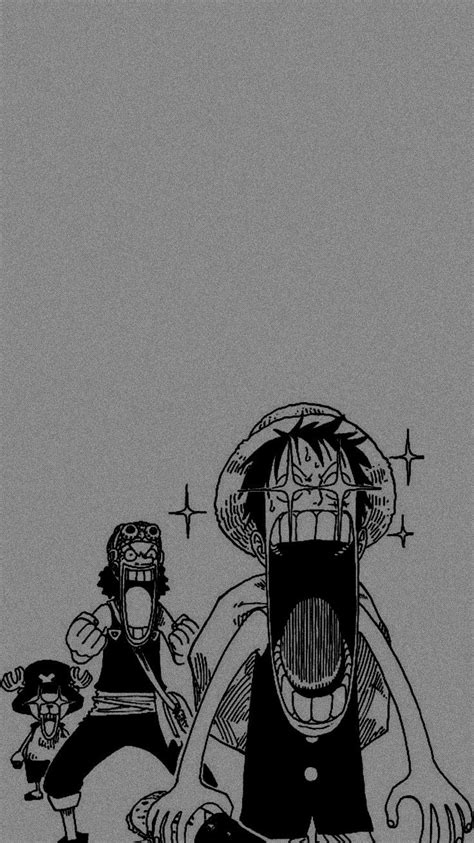 Black And White One Piece Wallpaper
