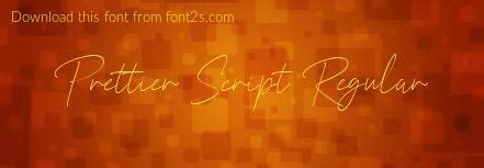 Prettier Script Regular Font Details Font2s Com