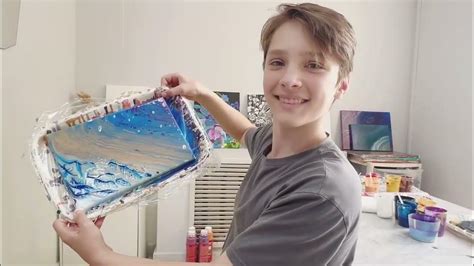 Мастер класс по флюид арту в галерее Зарипова Youtube