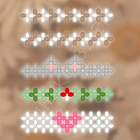 Схемы на лёгкие кольца из бисера для начинающих от Vikiko Biser в 2023 г Бисер Twin Бисер