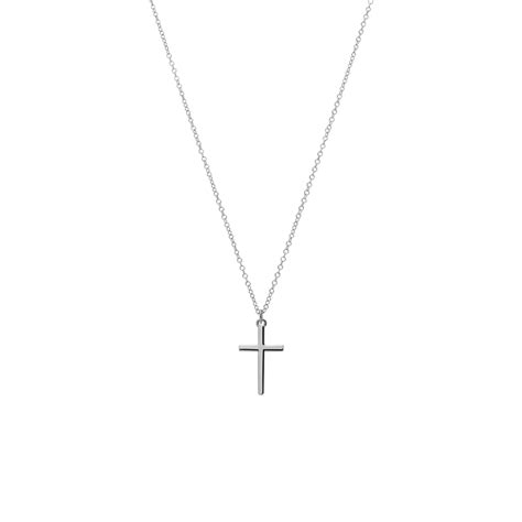 Zilveren Goldplated Ketting Met Hanger Kruis Lucardi Nl