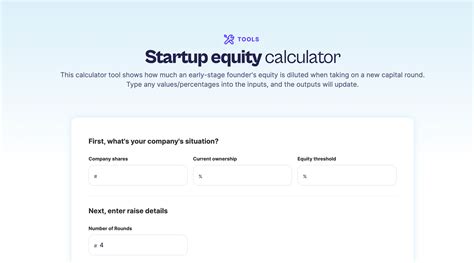 Startup Equity Calculator Cake Equity