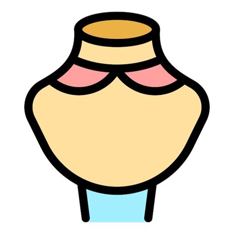 Иконка роскоши манекена ювелирных изделий Контур иконы вектора роскоши ювелирного манекена для