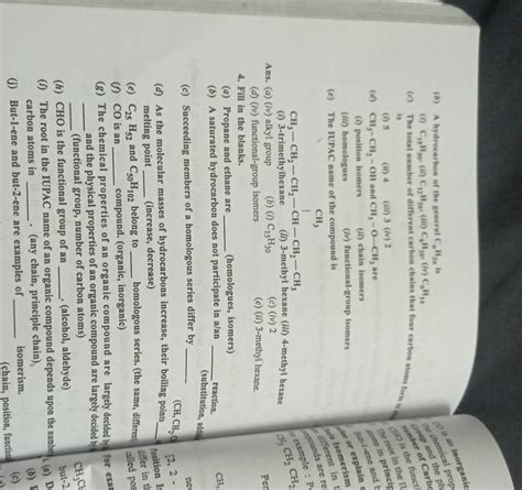 Position Isomers Ii Chain Isomers Iii Homologues Iv Functional Gro