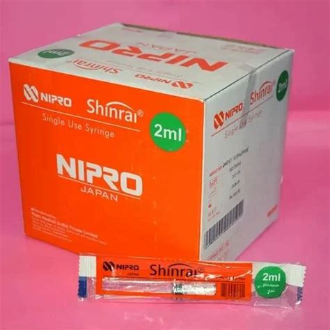 Fully Packed 2ml Syringe Nipro Shinrai 100 At Rs 1 85 Piece In Tiruchirappalli Id 26995047562