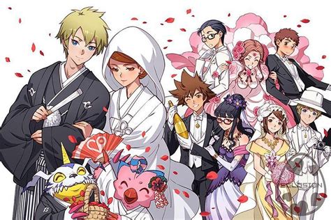 Wedding Day For Yamato X Sora Digimon Adventure Digimon Wallpaper