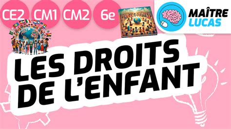 Les Droits De Lenfant Expliqués Au Enfants Ce2 Cm1 Cm2 Maître Lucas