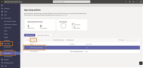 Manage Teams Policies In Microsoft Teams Teams Activi