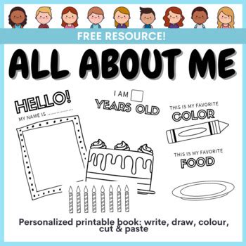 Booklet All About Me By Bysara Tpt