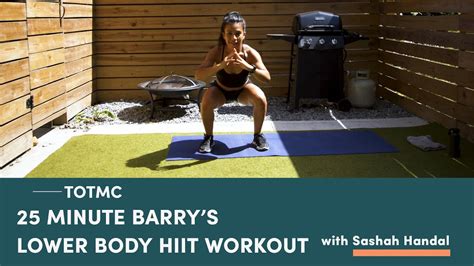 25 Minute Barrys Lower Body Hiit Workout Trainer Of The Month Club