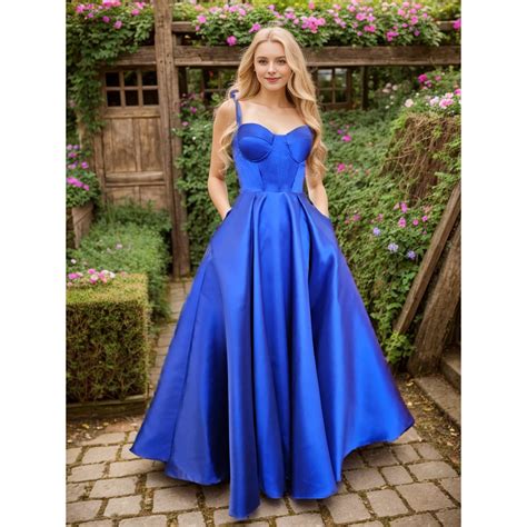 Q567 Qyn Luella Royal Blue Gown Qyn Designer Dress Hire