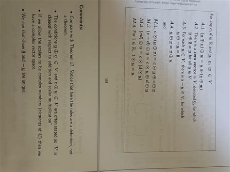 Solved 10m Let V Be Set Of All Ordered Triples Of Real