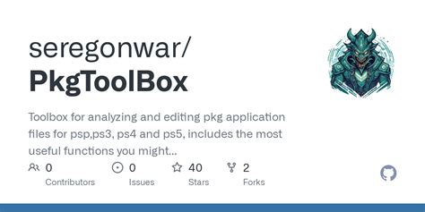 Github Seregonwarpkgtoolbox Toolbox For Analyzing And Editing Pkg Application Files For Psp