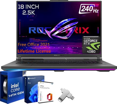 Amazon Com ASUS ROG Strix G18 Gaming Laptop 18 2 5K QHD 240Hz 3ms GeForce RTX 4080 Intel
