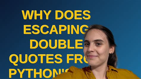 Unix Why Does Escaping Double Quotes From Python S Run With Shell