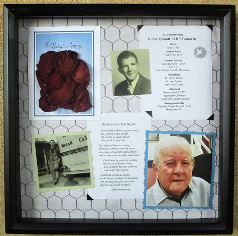 In Loving Memory Of Dad Dad Memory Shadowbox In Memory Of Dad Dried Rose Petals Box Memory