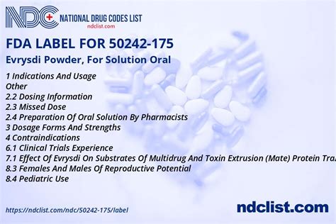 Fda Label For Evrysdi Powder For Solution Oral Indications Usage
