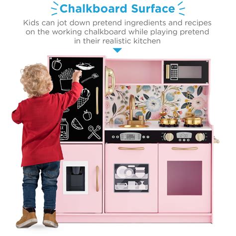 Best Choice Products Pretend Play Kitchen Wooden Toy Set