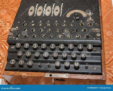 The Enigma Cipher Machine From World War Ii Editorial Photography