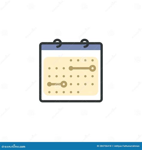 Planning Calendar Iterations For A Structured Schedule Stock Illustration Illustration Of