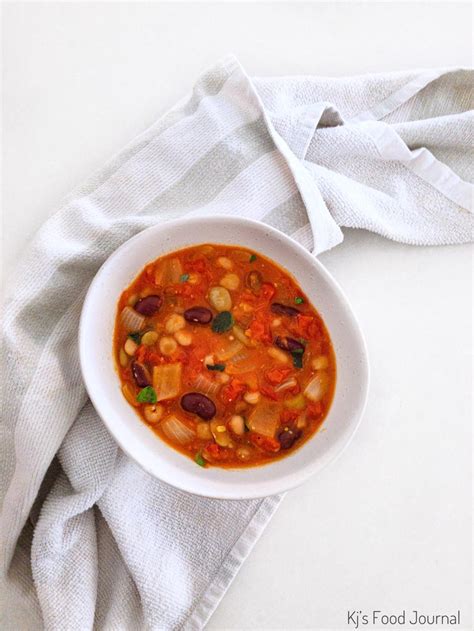 Tomato And Mixed Bean Soup A Comforting Pantry Staple Recipe Using A