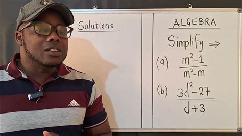 Algebra Simplify Expressions Youtube