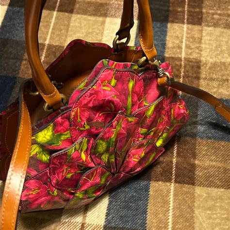 Patricia Nash Bags Patricia Nash Pink And Green Floral Shoulder Bag