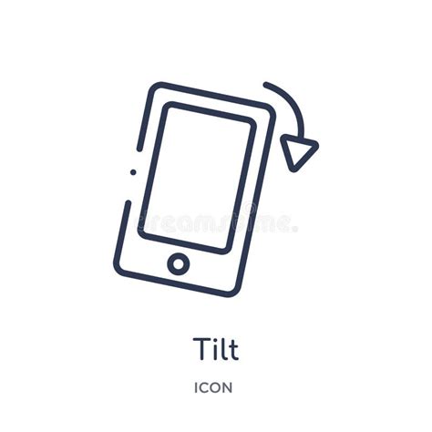 Linear Tilt Icon From Artifical Intelligence Outline Collection Thin