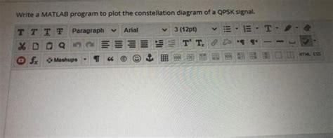 Solved Write A Matlab Program To Plot The Constellation