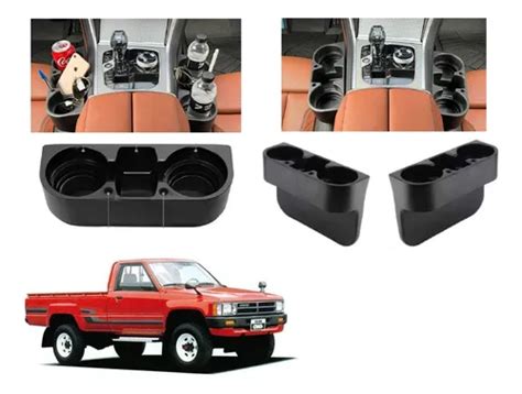 2x Porta Vasos Celular Toyota Hilux 1982 A 1988 Negro Envío Gratis
