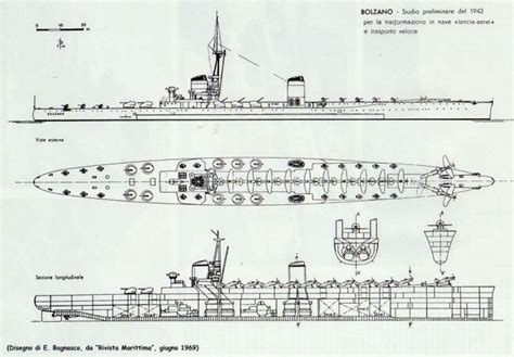 Italian Cruisers Bolzano And Trieste Carrieraaother Conversions