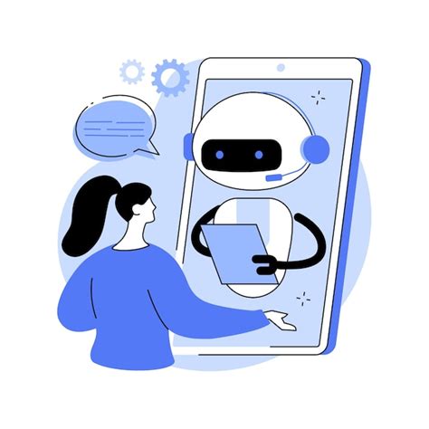 Chatbot 고객 서비스 추상 개념 벡터 일러스트 레이 션 프리미엄 벡터