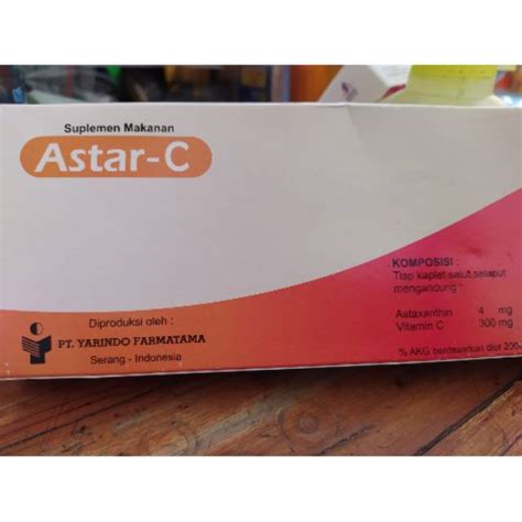 Jual Astar C Vitamin C 300mg Strip Indonesia Shopee Indonesia