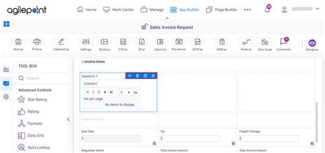 Example Configure The Data Grid Form Control