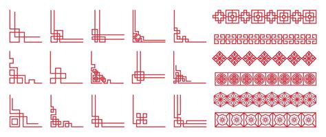 Chinese Geometric Patterns Traditional Chinese Geometric Pattern Stock