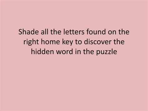 4 Gr 1 Home Row Keys PPTX