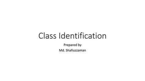 Class Based Modeling Pptx