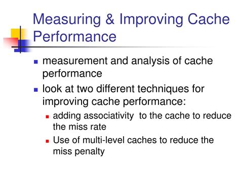 PPT Measuring Improving Cache Performance PowerPoint Presentation ID